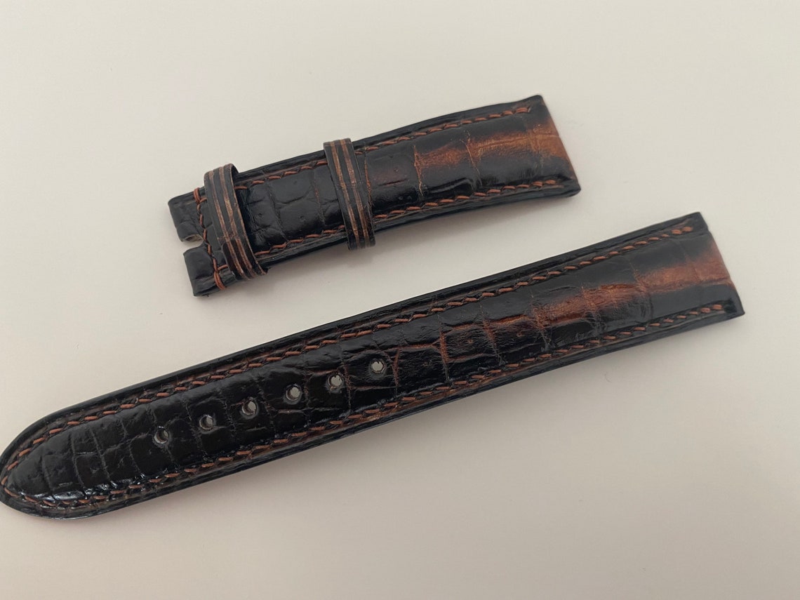 Genuine Alligator Leather Watch Strap Handmade Alligator - Etsy UK