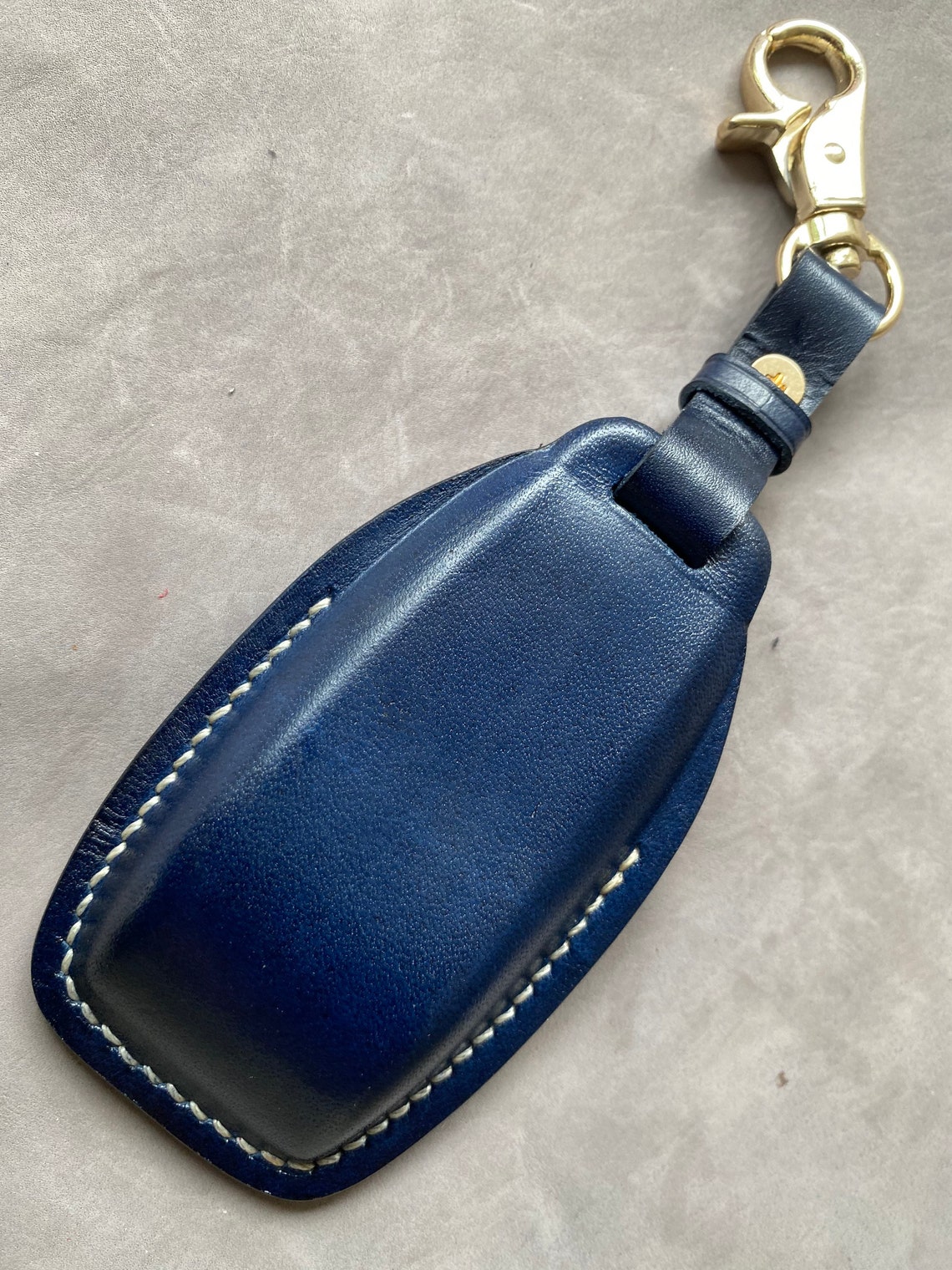 Handmade Leather Car Key Case, Car Accessories, Key Fob Cover, Mercedes ...