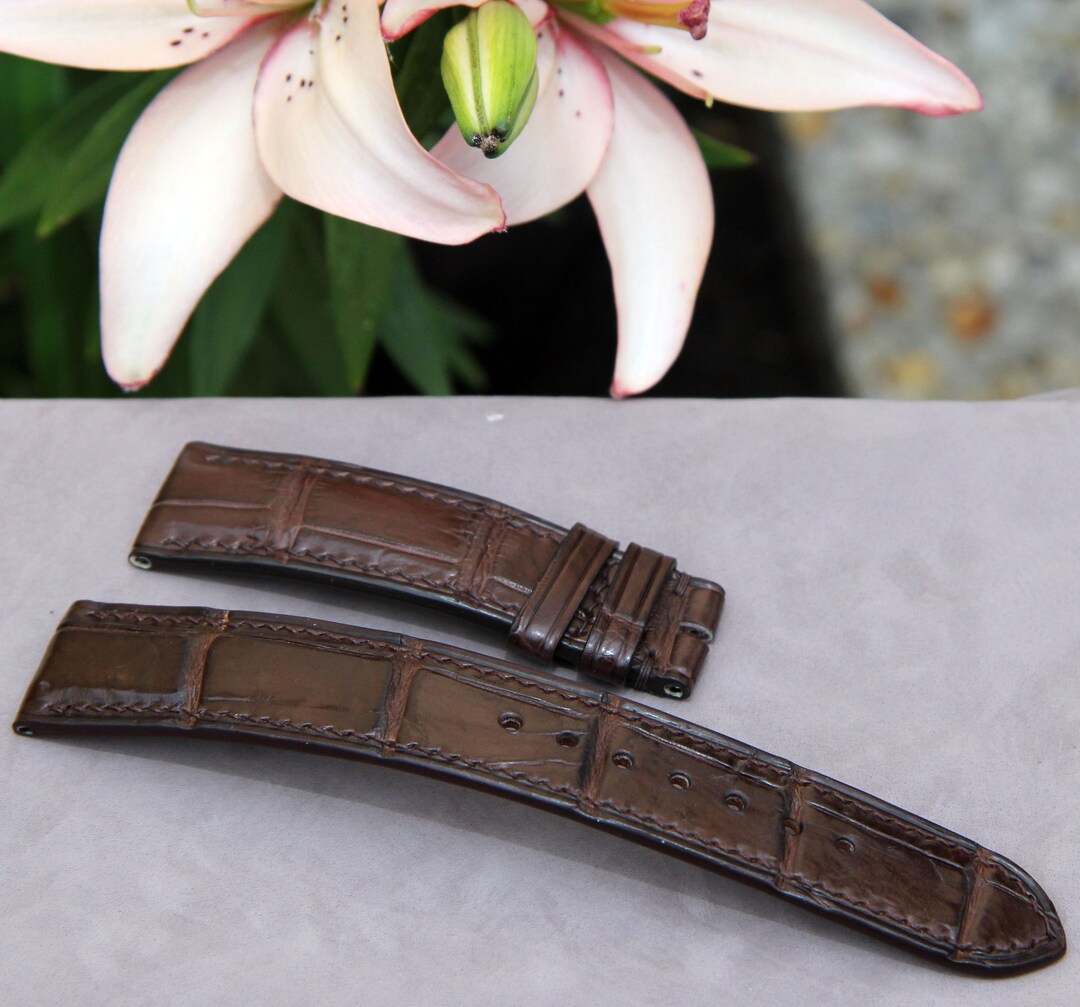 Alligator Watch Strap - Handmade Genuine Alligator Leather Watch Band ...