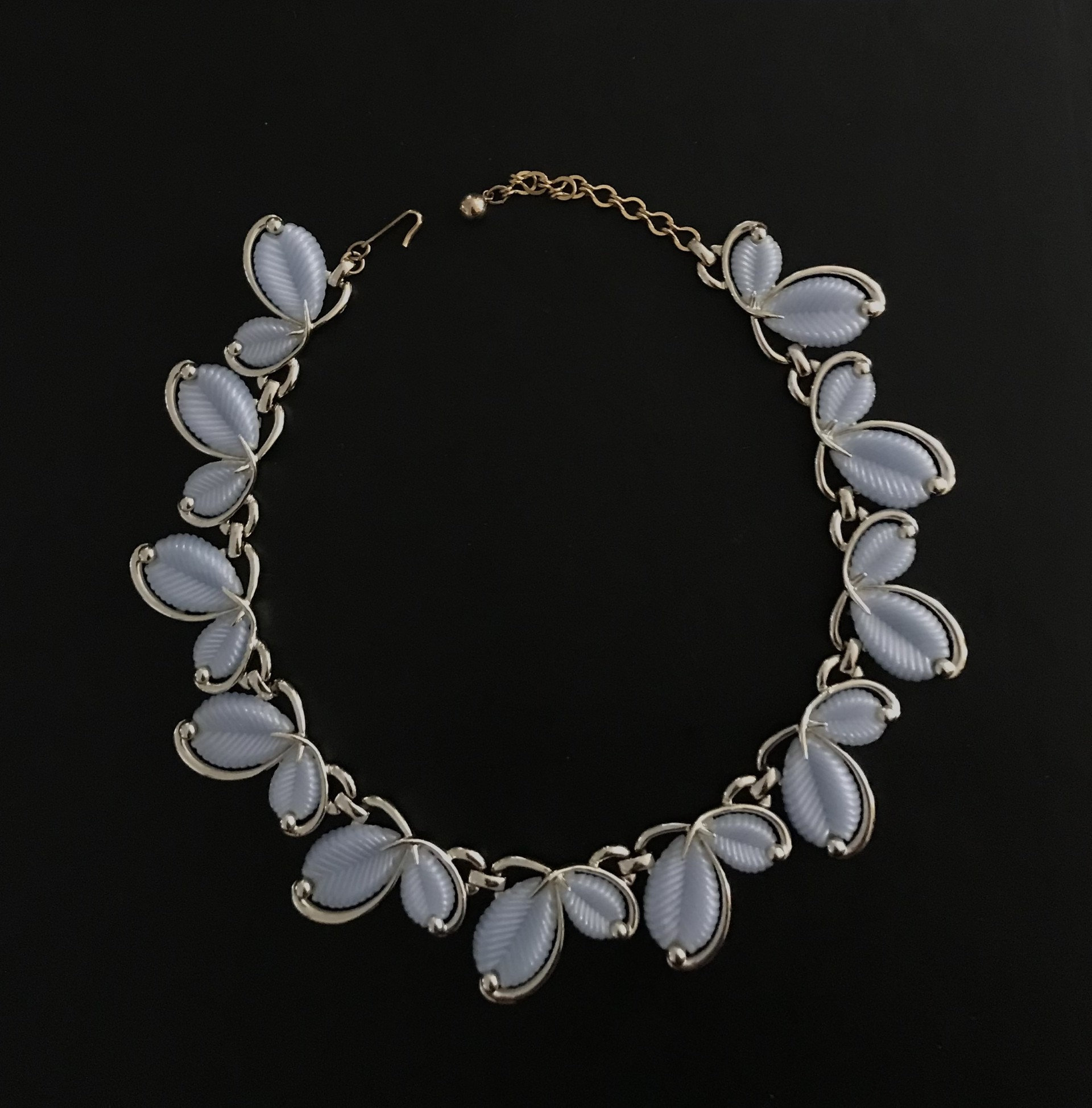 Marcel Boucher Marboux Light Blue Thermoset and Possible Rhodium Demi ...