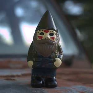 Mini Ceramic Hand Painted Horror Garden Gnomes - Etsy