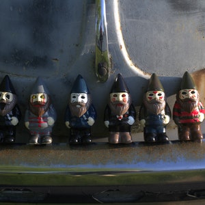 Mini Ceramic Hand Painted Horror Garden Gnomes - Etsy