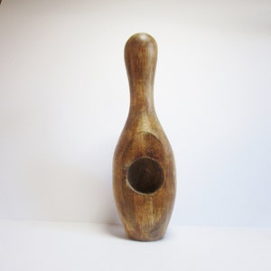 Bowling Pin Clock, Walnut Clock, Pine Clock, Maple Clock, Gift Clock ...