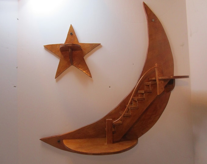 Moon and Star Shelf - Etsy