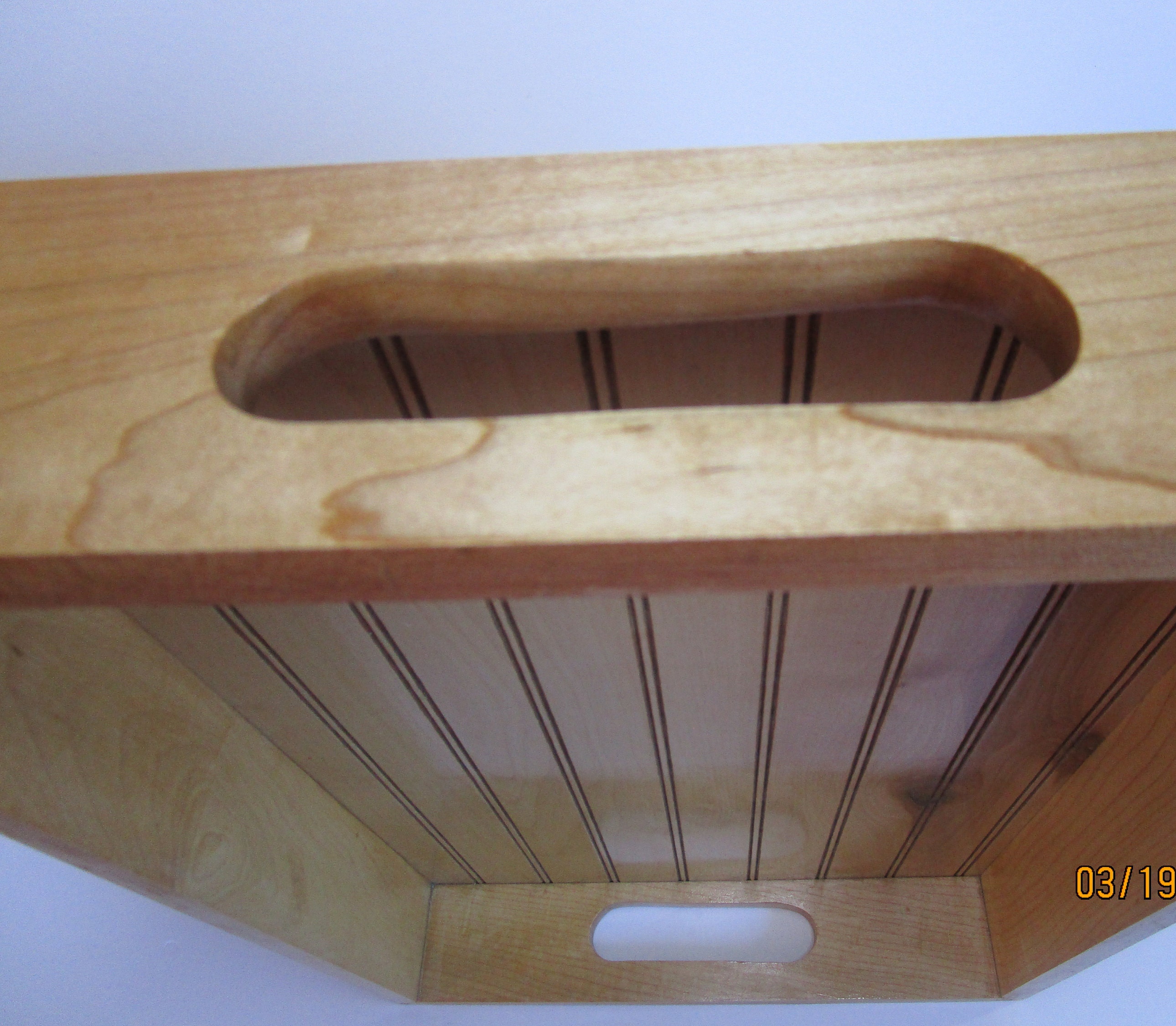 Wood Serving Tray, Hassock Tray, Grill Tray, Tray With Handles, Dinner ...