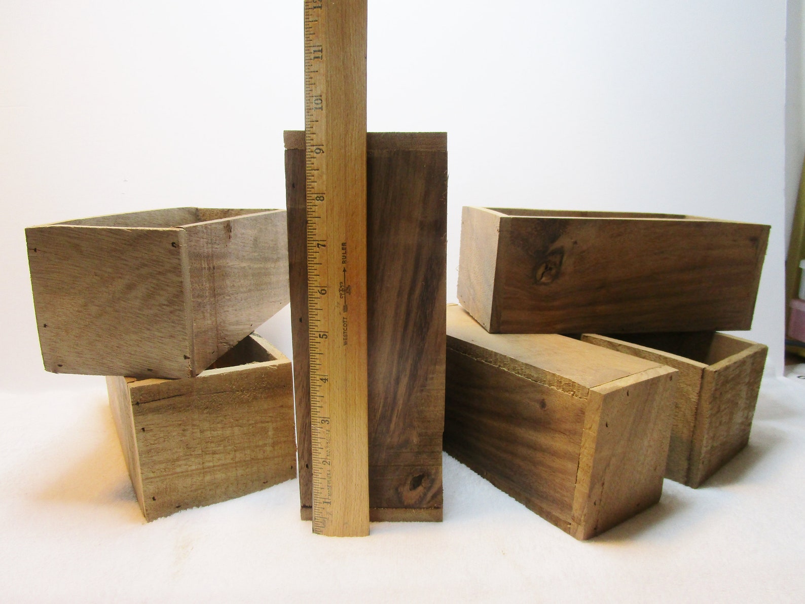Rustic Wooden Box, Herb Box, Window Sill Box, Succulent Planter ...