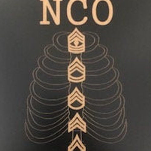 Backbone Noncommissioned Officer Plaque Backbone of the Army - Etsy