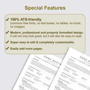 ATS Resume Template | Ats Resume Template Word | Ats Friendly Resume ...