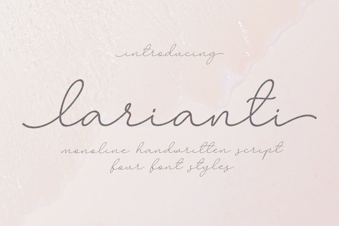 Larianti, Monoline Font, Best Seller Font, Thin Font Font, Modern ...