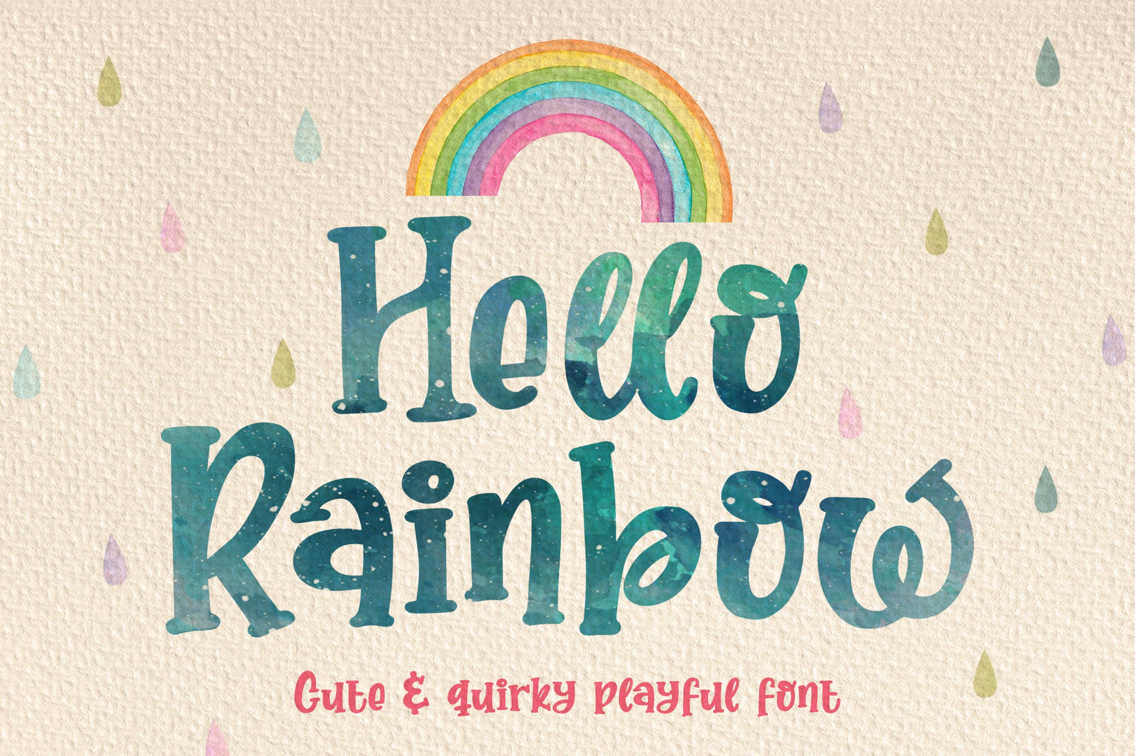 Rainbow Font Craft Font Cartoon Font Kids Font School - Etsy