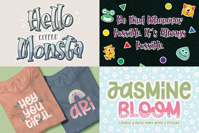 Font Bundle Cute Font Craft Font School Font Font for - Etsy
