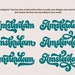 Retro Font: 70s Swirl Lettering, Procreate & Canva Font - Etsy