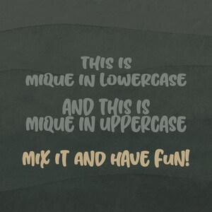 Mique Font, Procreate Font, Cute Font, Display Font, Poster Font ...