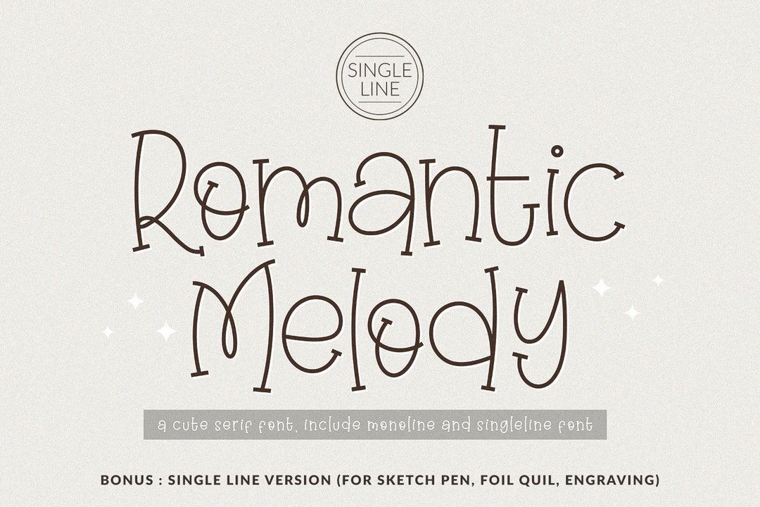 SINGLE LINE FONT, Sketch Font, Monoline Font, Cutting Font, Cricut Font ...