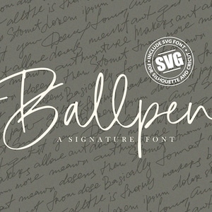 Signature Font, Cursive Font, Script Font, Journal Font, Planner Font ...