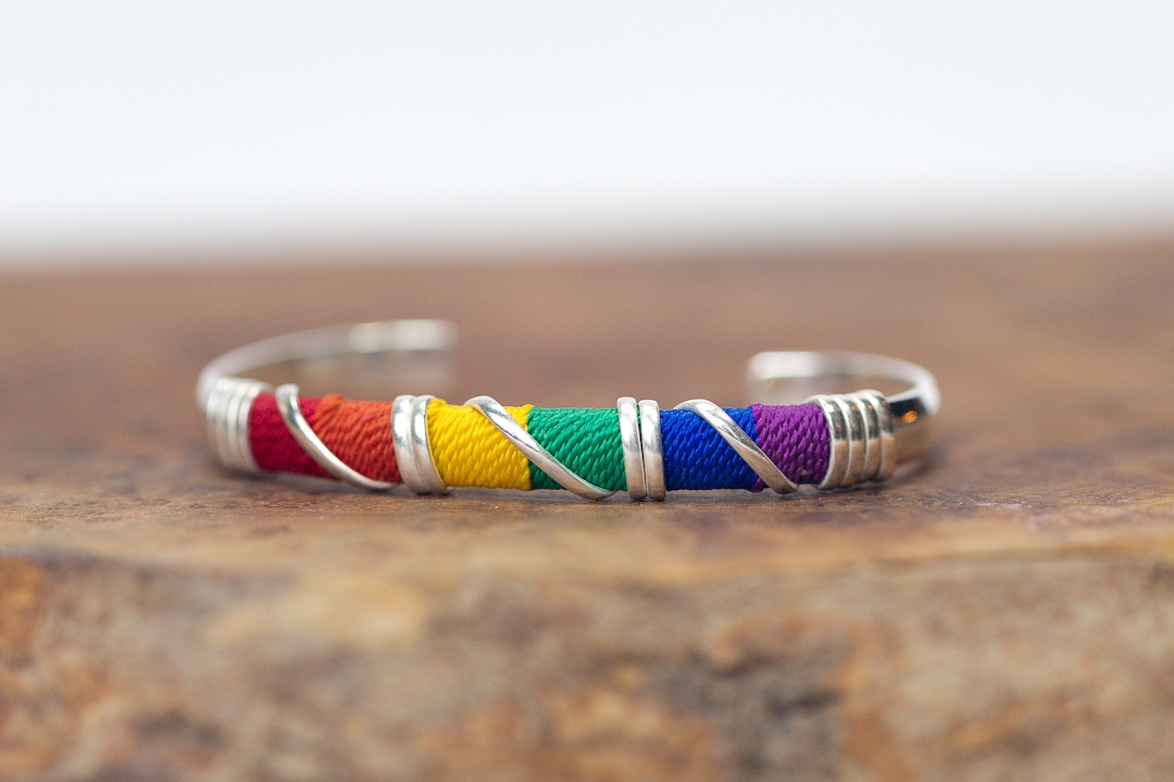 Rainbow Thread Bracelets - Pride LGBTQ Bracelet - Etsy