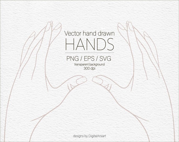 Hand Woman SVG Hands Clipart Vector Silhouette Hold Female Hand Logo ...