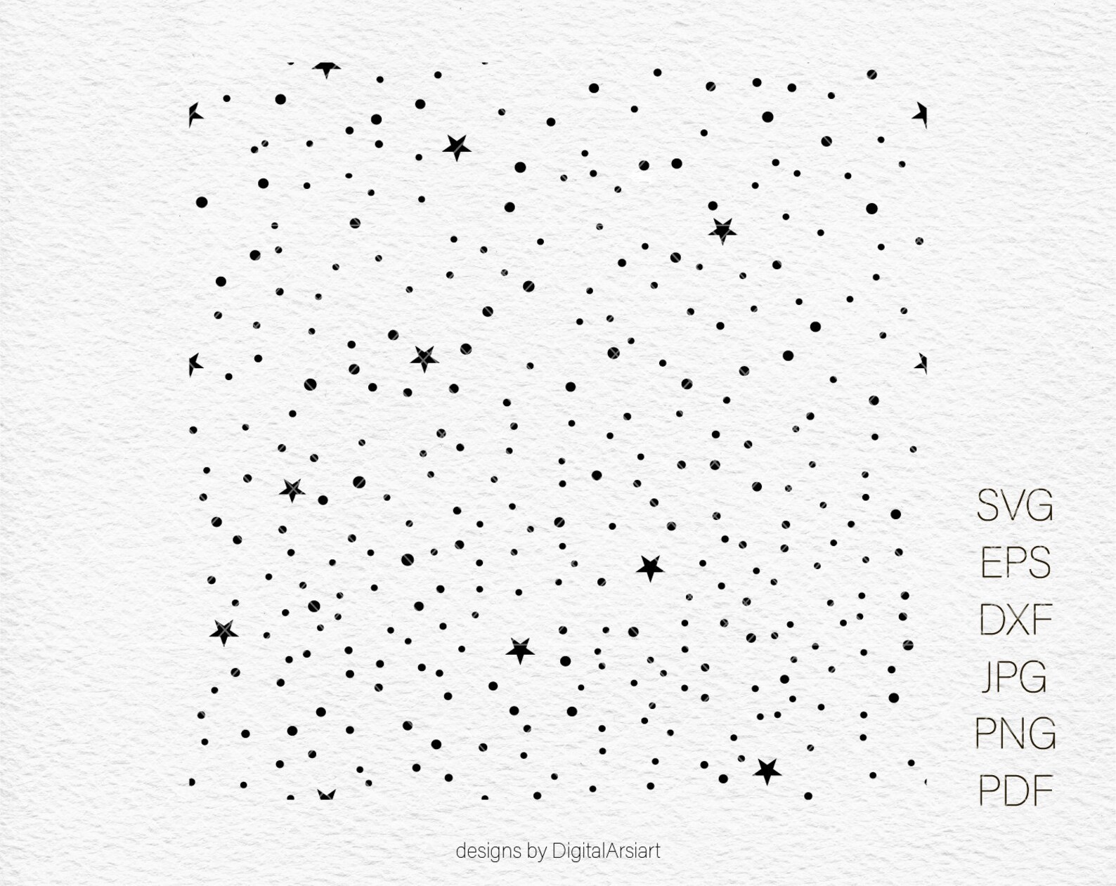 Stars Background Svg Stars Svg Seamless Pattern Svg Gold Star | Etsy