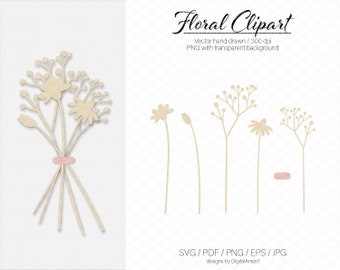 Wooden Flower Cutting Files Flowers .svg .dxf .eps .png, Lasercut Files ...