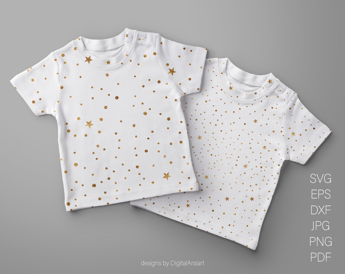 Stars Background Svg Stars Svg Seamless Pattern Svg Gold Star | Etsy
