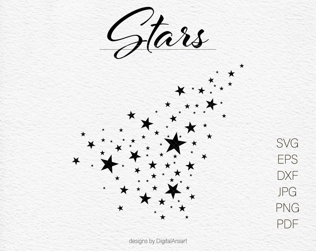 Stars Background Svg Stars Svg Star Svg Silhouette Star Cut Files ...