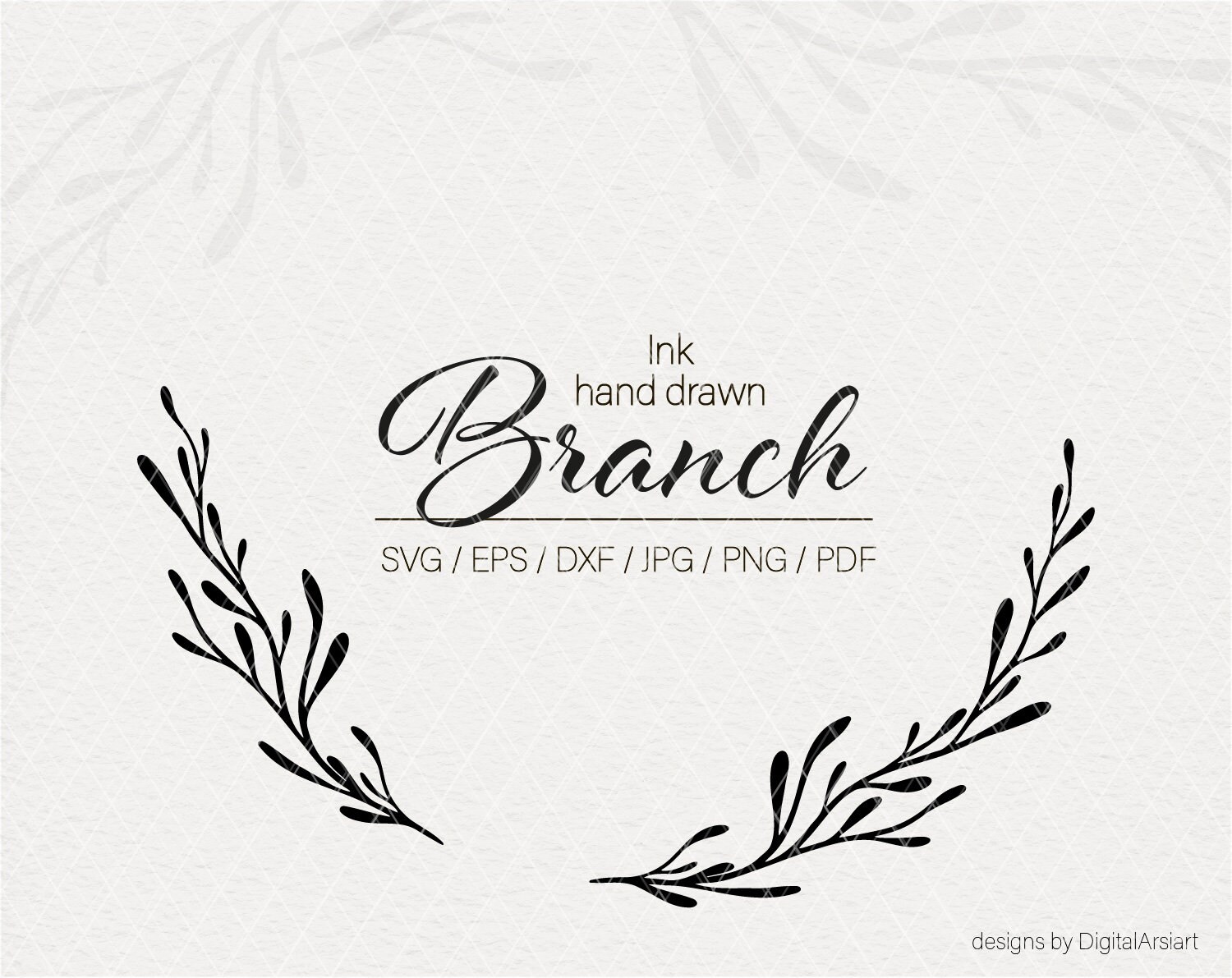 Floral Svg Floral Border Svg Branch Svg Border Svg Greenery - Etsy ...