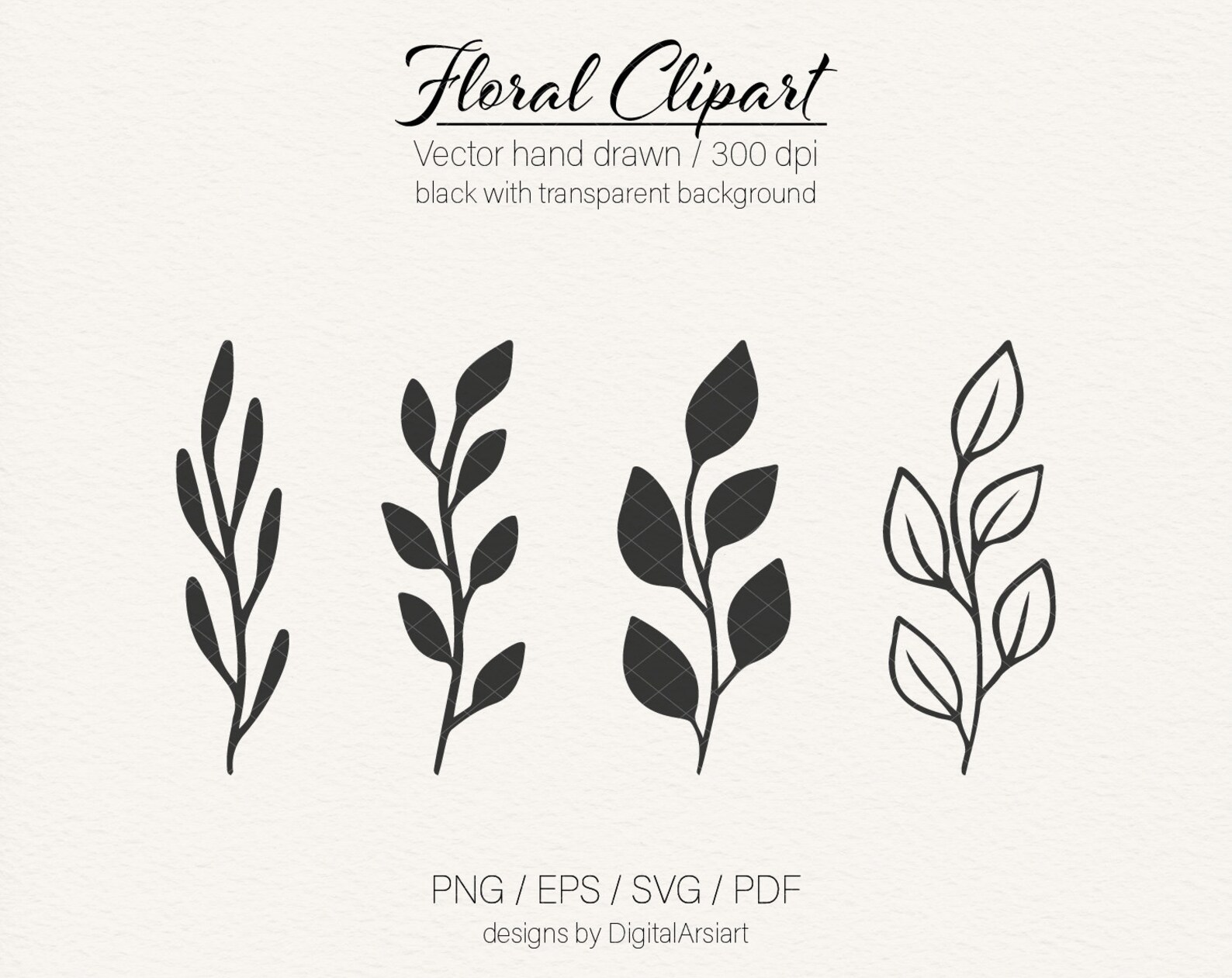 Rama svg Hoja svg archivo Floral svg Hojas de papel cortadas - Etsy España