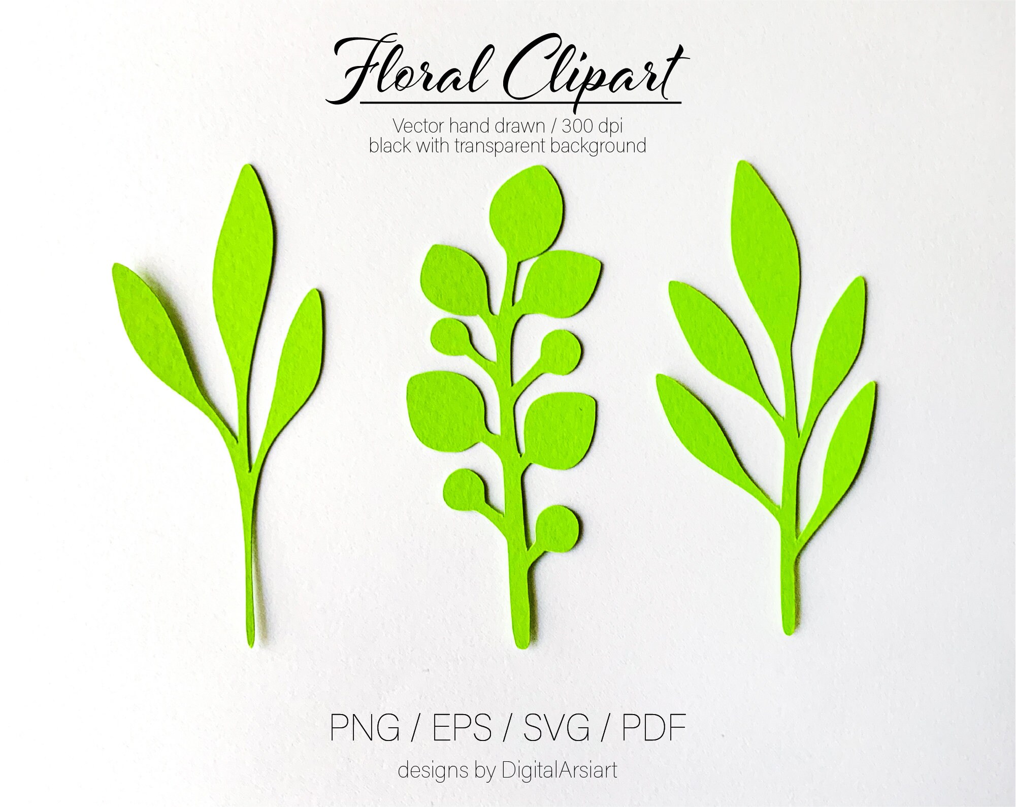 Leaf Svg File Branch Svg Cut File Leaves Svg Files for Cricut | Etsy