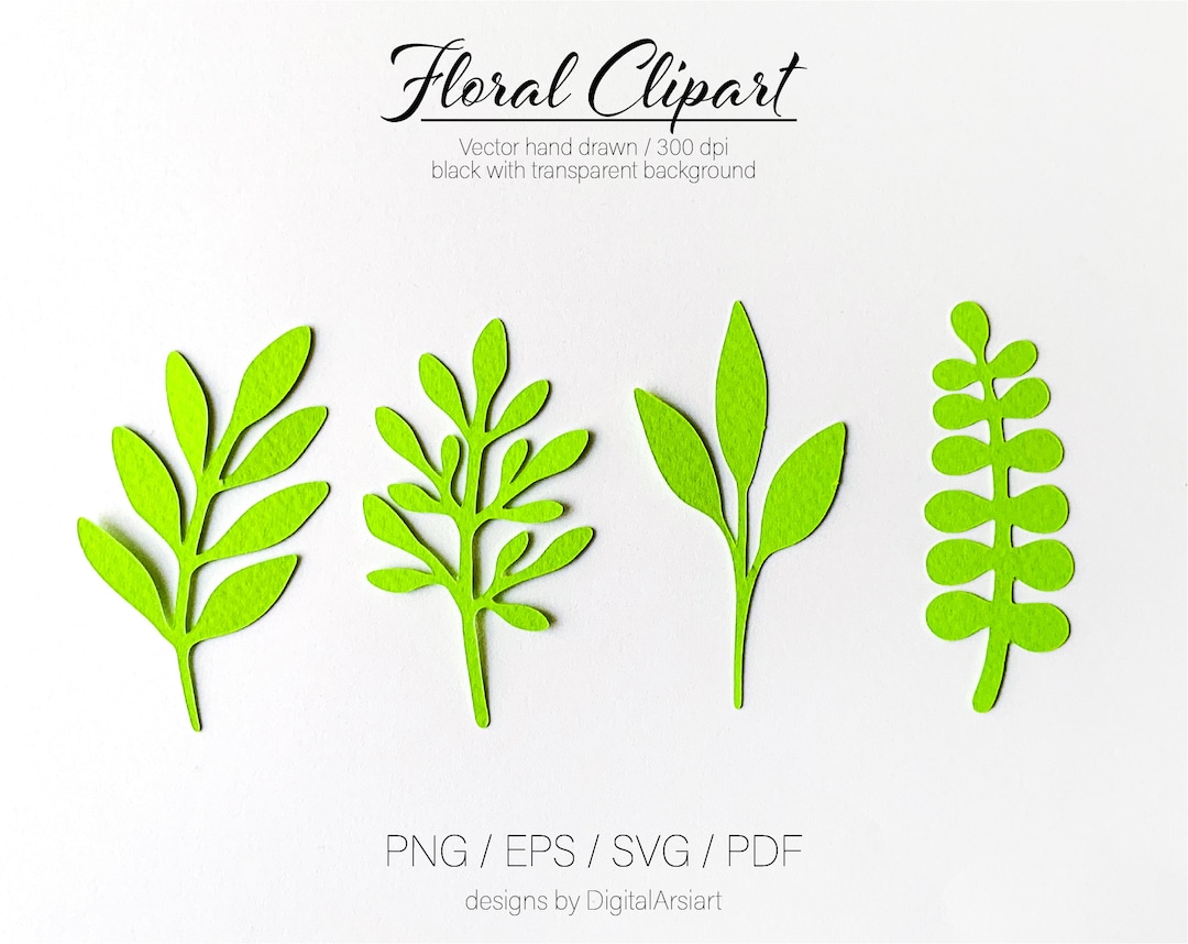 Branch Svg Leaf Svg File Cut File Leaves Svg Files for Cricut Hand ...