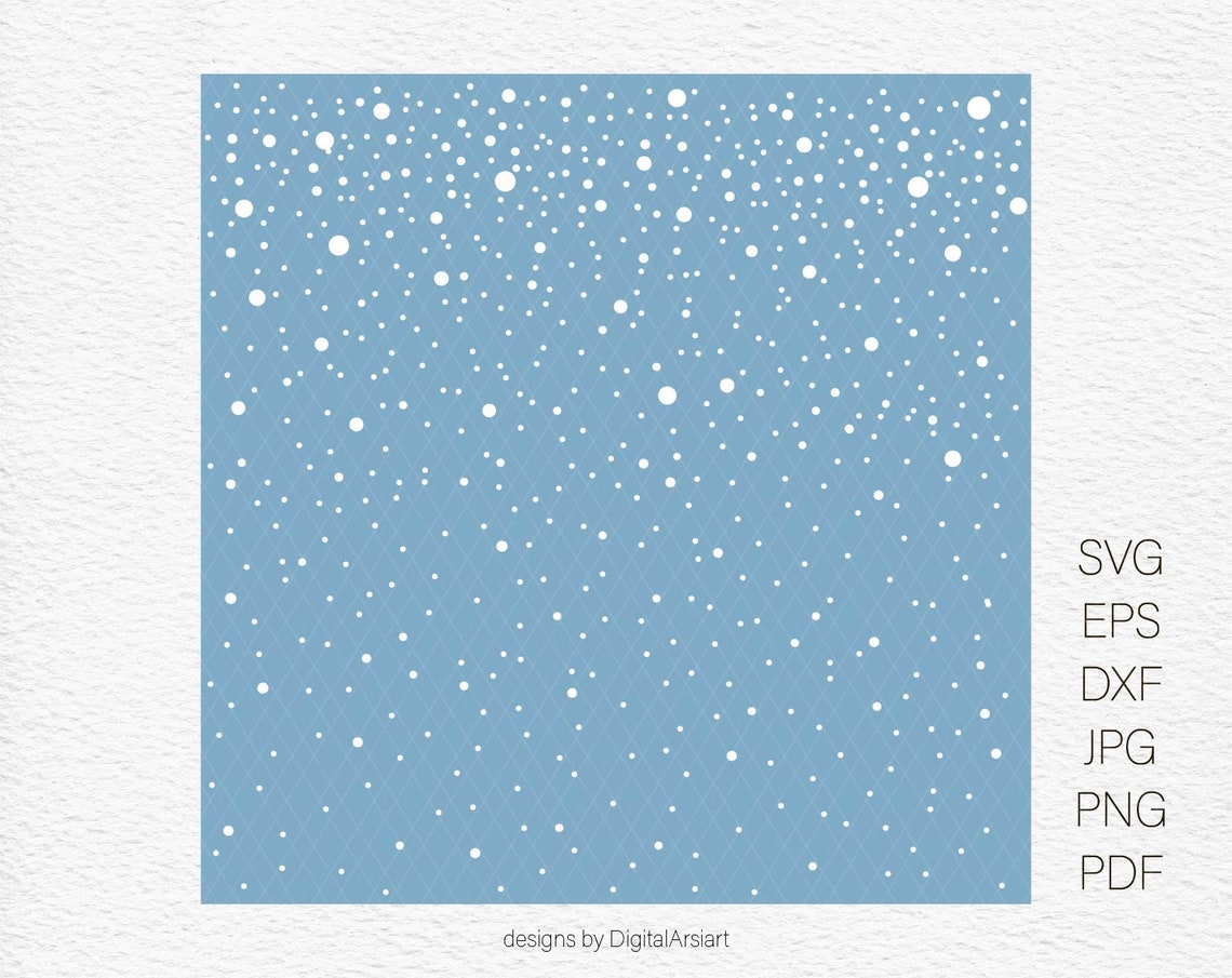 Snow Svg Snow Background Snow Pattern Snow Cut File Christmas - Etsy