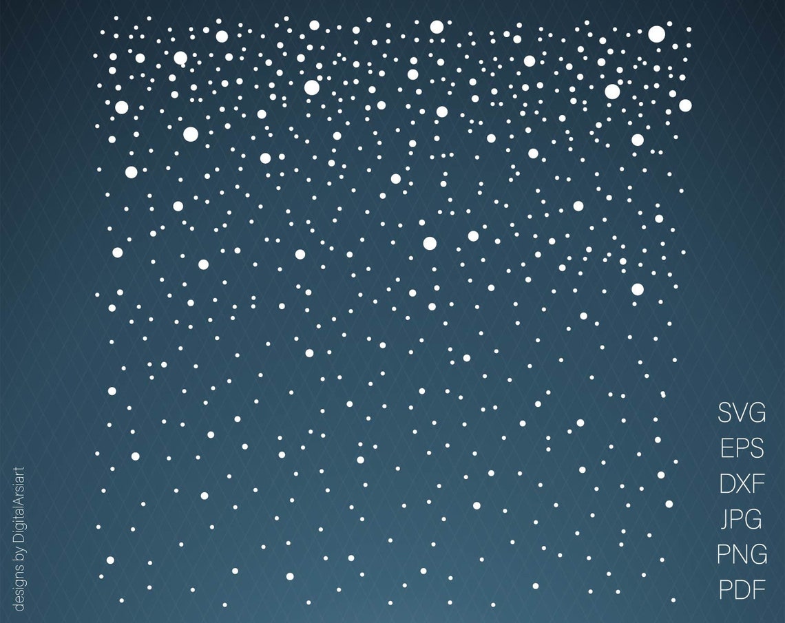 Snow Svg Snow Background Snow Pattern Snow Cut File Christmas - Etsy