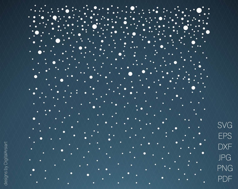 Snow Svg Snow Background Snow Pattern Snow Cut File Christmas - Etsy