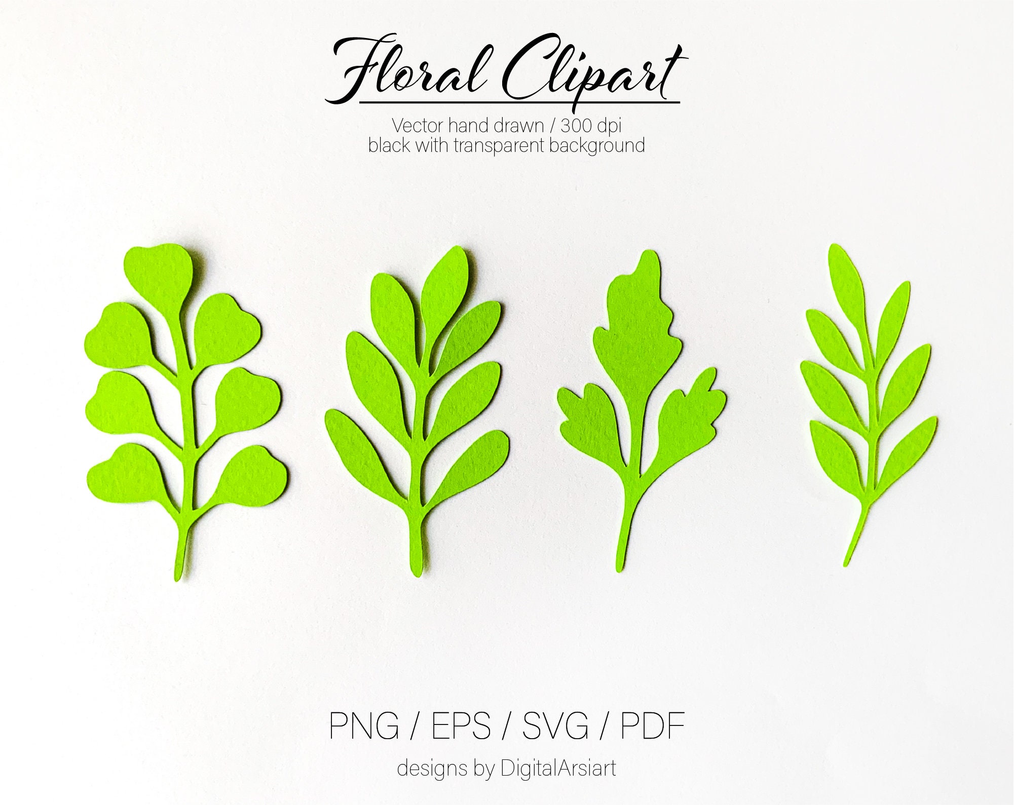 Leaf Svg File Branch Svg Cut File Leaves Svg Files for Cricut | Etsy