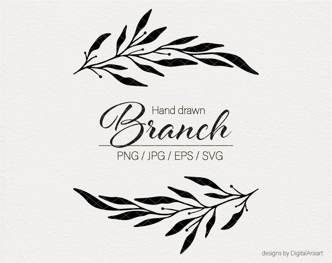 Floral Svg Floral Border Svg Branch Svg Floral Borders Svg | Etsy