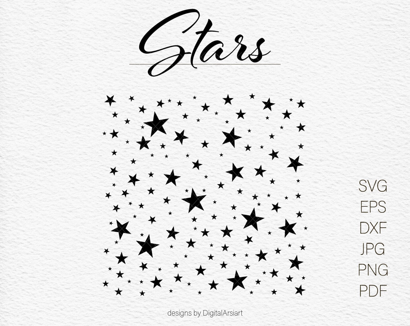 Stars Background Svg Stars Svg Star Svg Silhouette Star Cut | Etsy