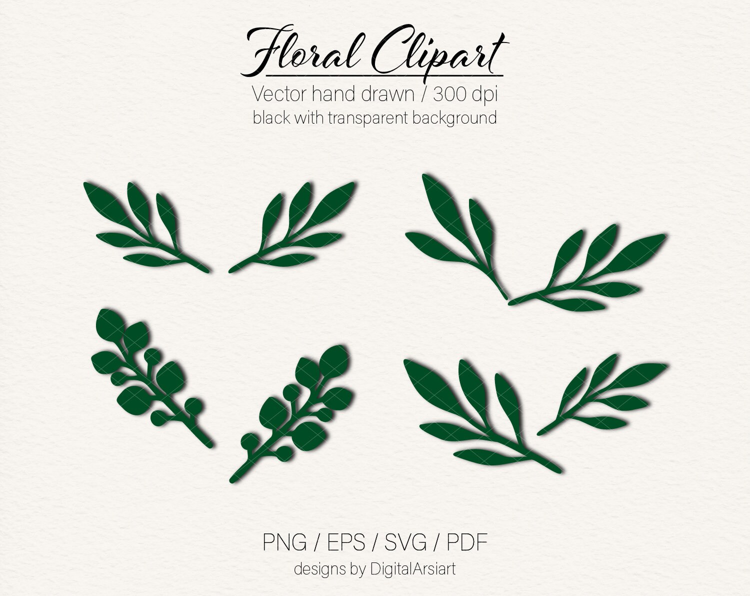 Leaf svg file Branch svg Hand drawn Floral svg Cut file Leaves | Etsy