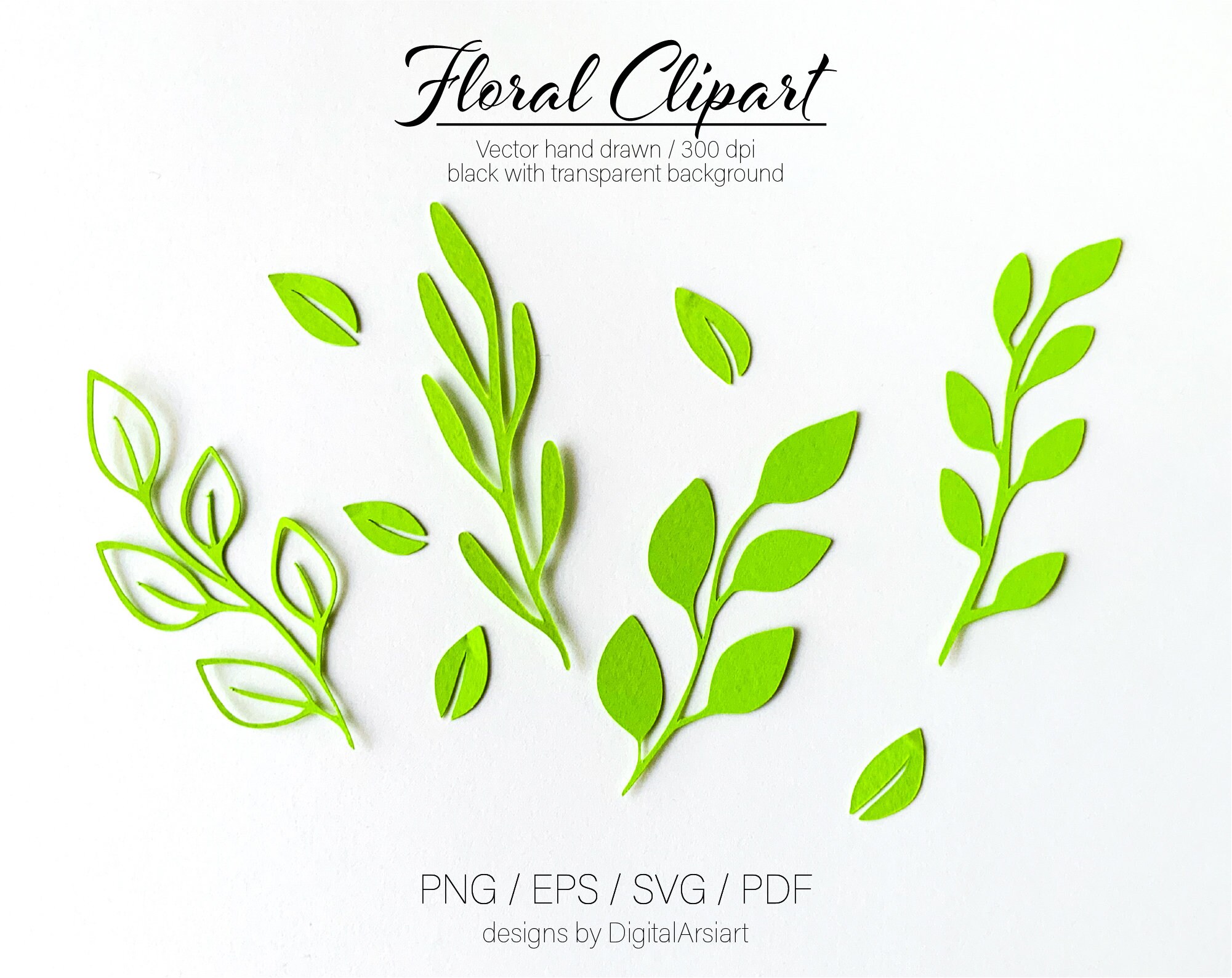 Leaf Svg File Branch Svg Cut File Leaves Svg Files for Cricut | Etsy