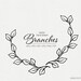 Branch Svg Floral Svg File Floral Border Svg Hand Drawn Vector Leaves ...