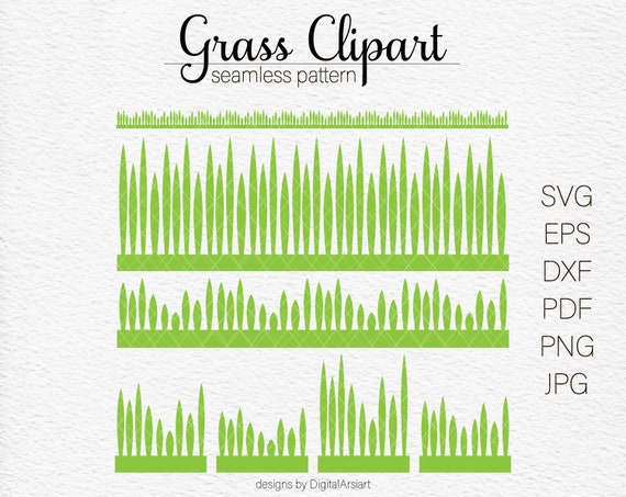 Grass SVG Bundle Grass Svg Clipart Grass Border Svg Wild Grass | Etsy
