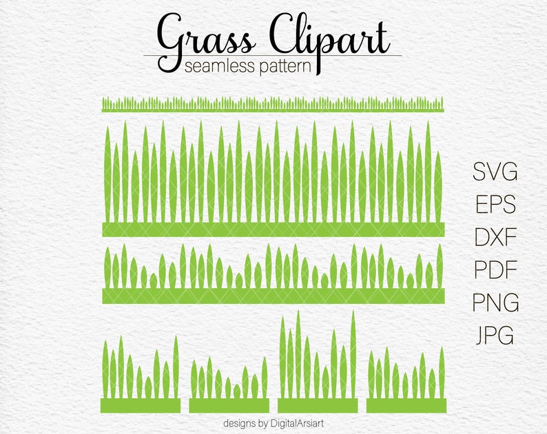 Grass SVG Bundle Grass Svg Clipart Grass Border Svg Wild Grass - Etsy