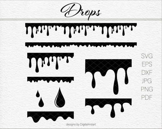 Drop Svg Dripping SVG Files Water Drip Svg Blood Drop Svg | Etsy