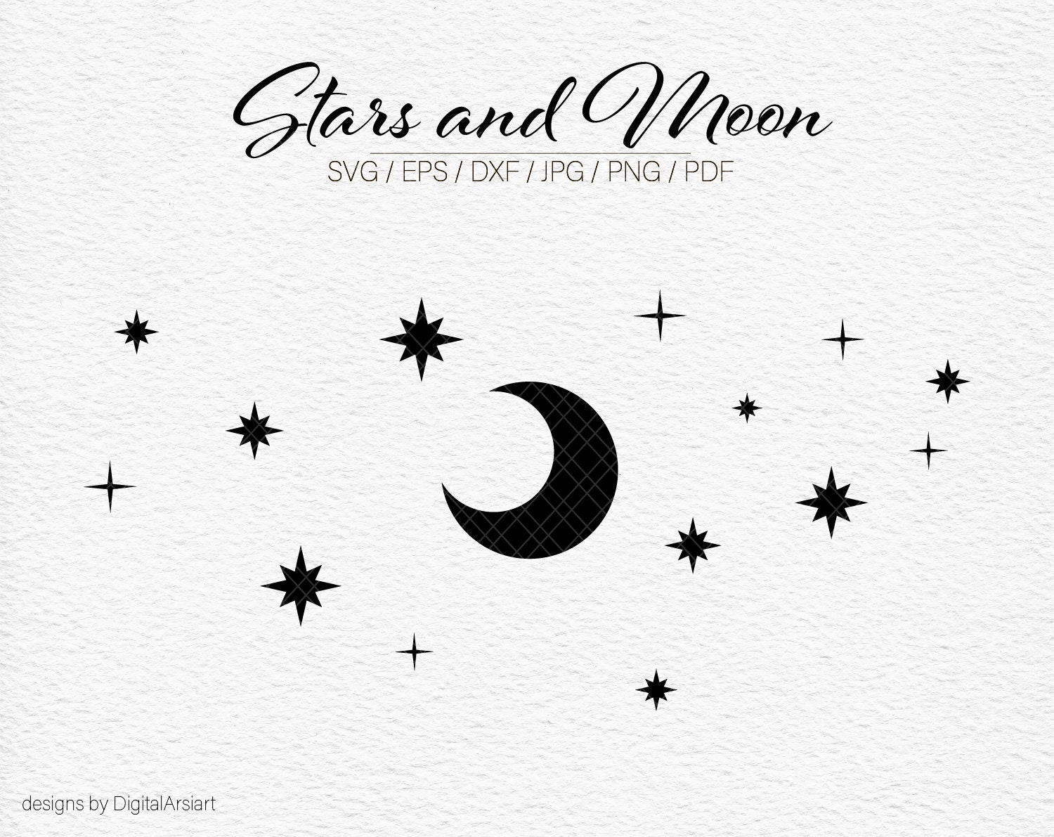 Star Svg Moon Svg Night Sky Svg Stars Background Svg Stars Svg - Etsy ...