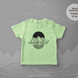 Wanderlust Svg Mountain Svg Outline Mountain Svg Outdoors - Etsy