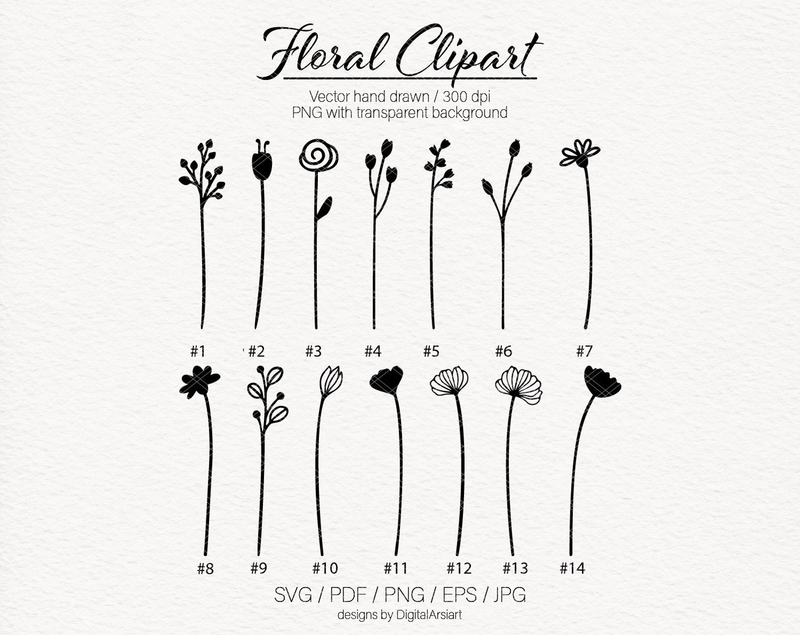 Laser Cut Flowers Botanical Svg Wooden Flowers Bundle Svg Etsy