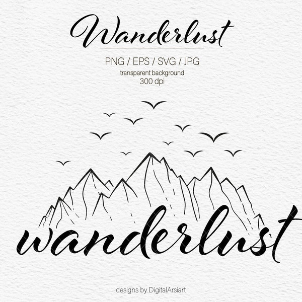 Wanderlust Svg - Etsy