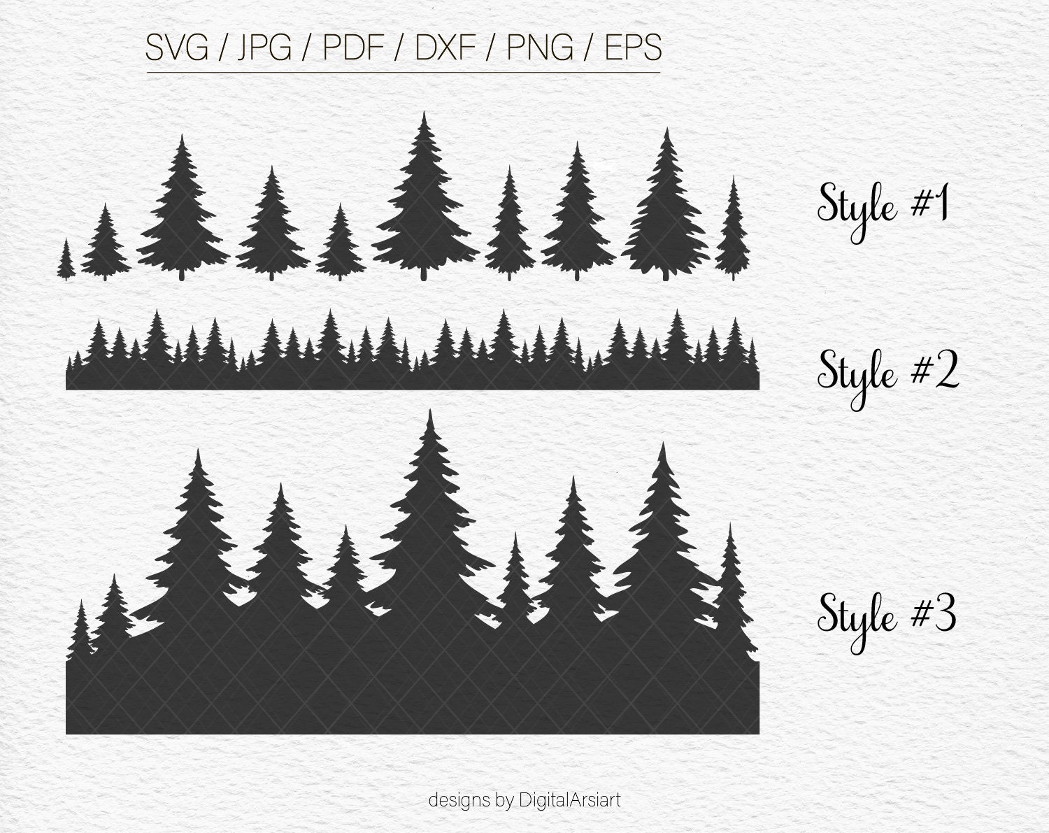 Tree Svg Files for Cricut Pine Tree Svg Tree Svg Laser Cut | Etsy