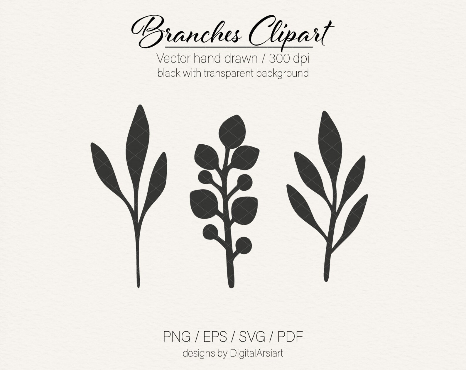 Leaf Svg File Branch Svg Cut File Leaves Svg Files for Cricut | Etsy