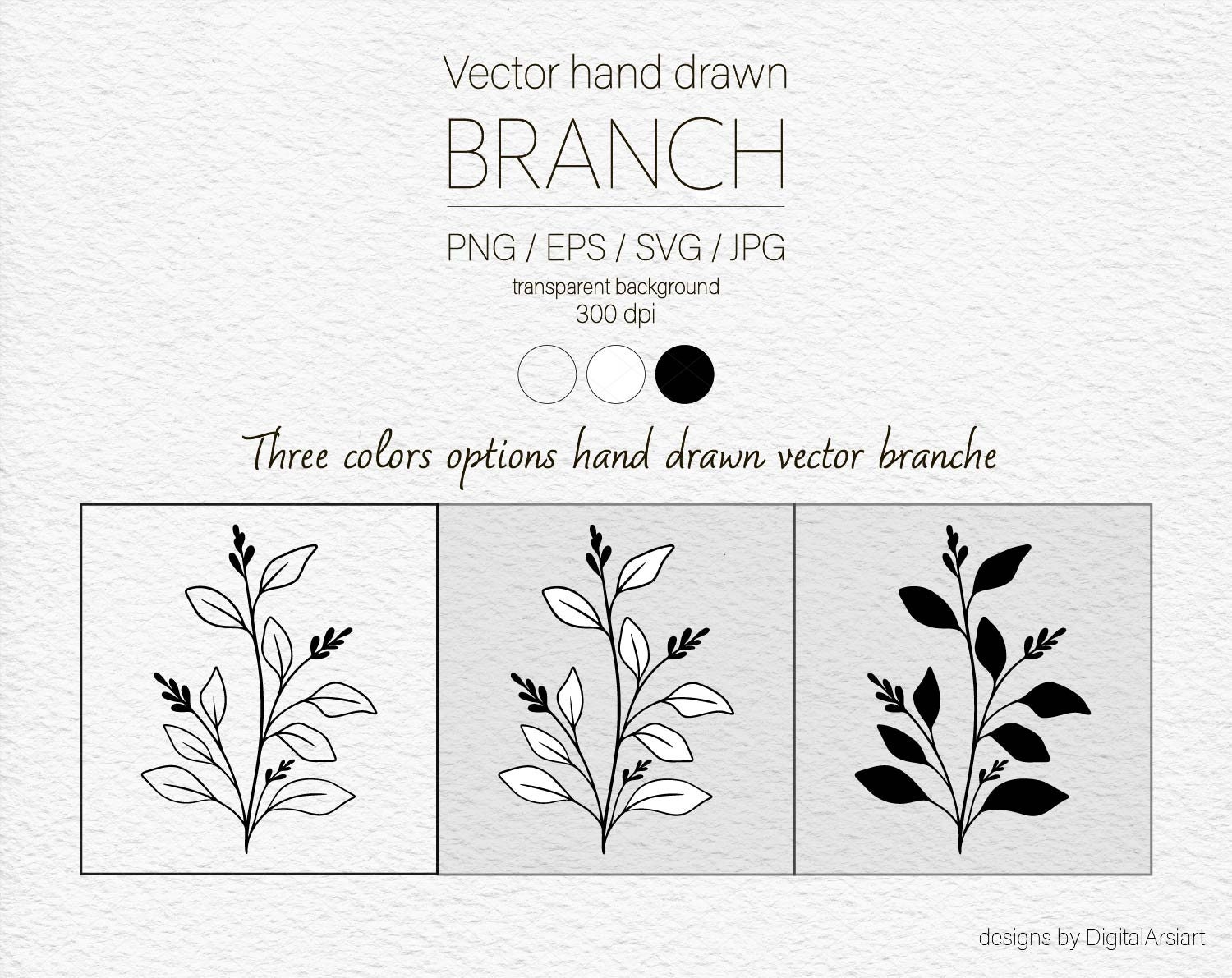 Branch svg Vector Floral svg file Hand drawn Leaves svg Floral | Etsy