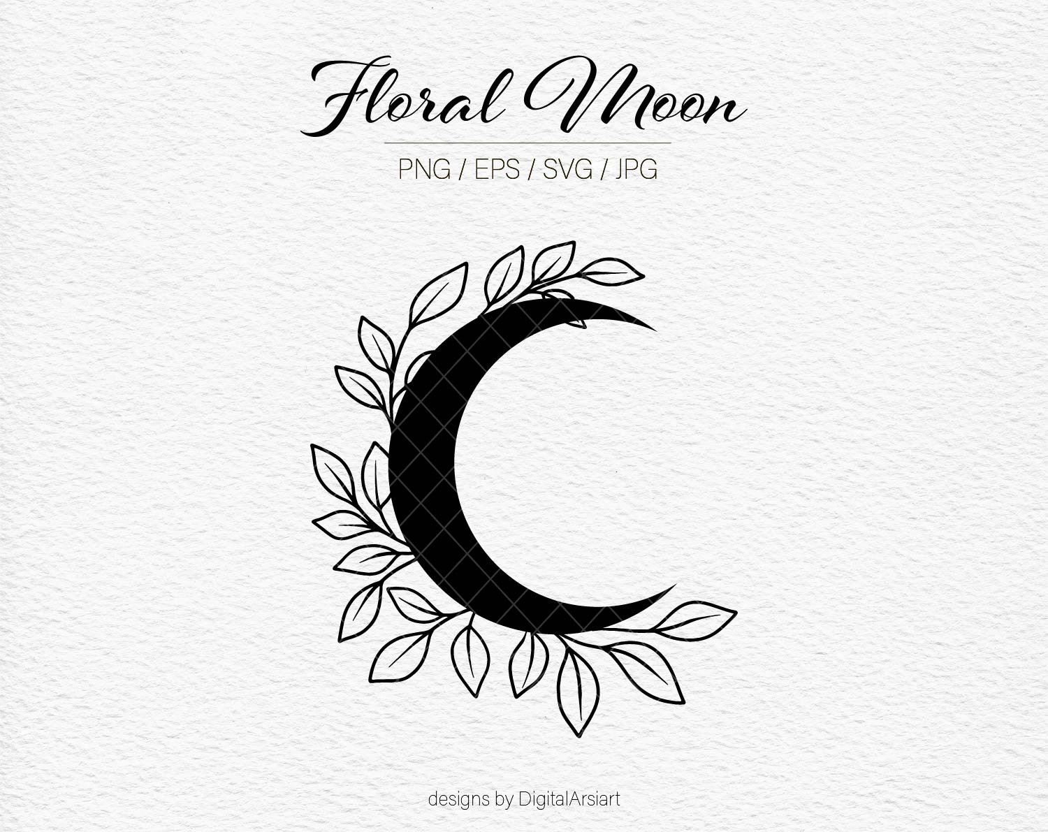 Floral Moon Svg Moon Svg Moon Vector Cricut Cut File Moon - Etsy Canada