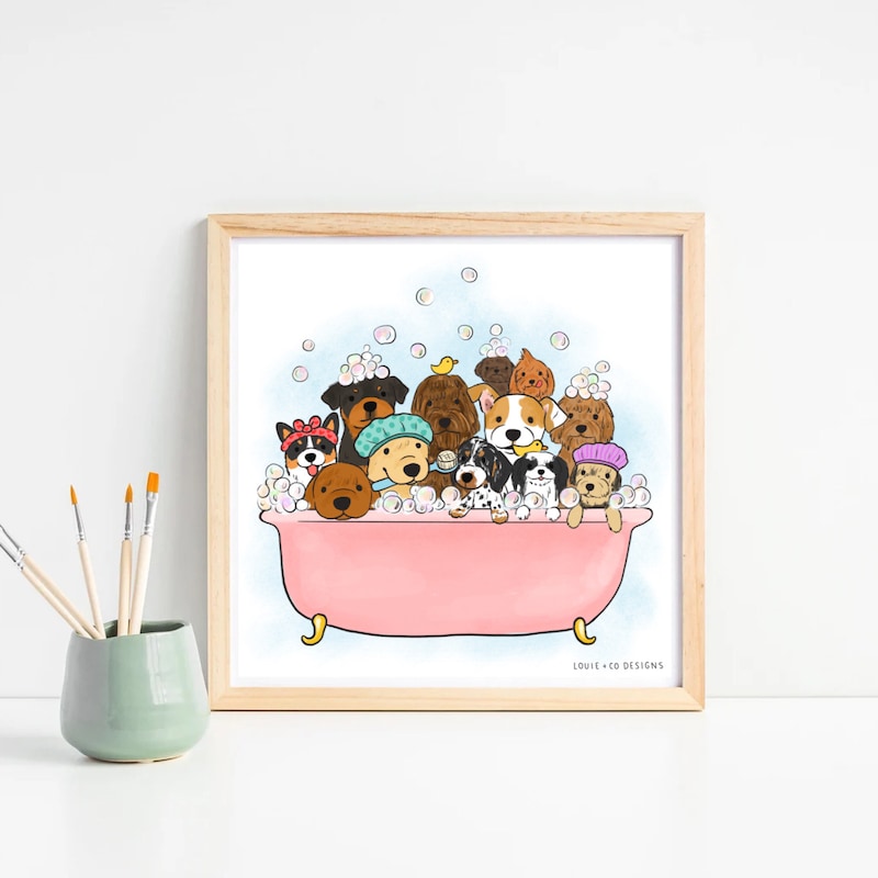 Bathroom Signs Dogs - Etsy